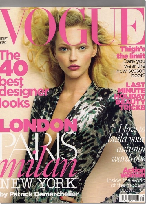 Vogue UK August 2009 Cover